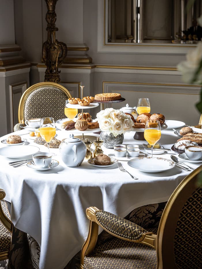 Signature breakfast at Hotel George V, Paris