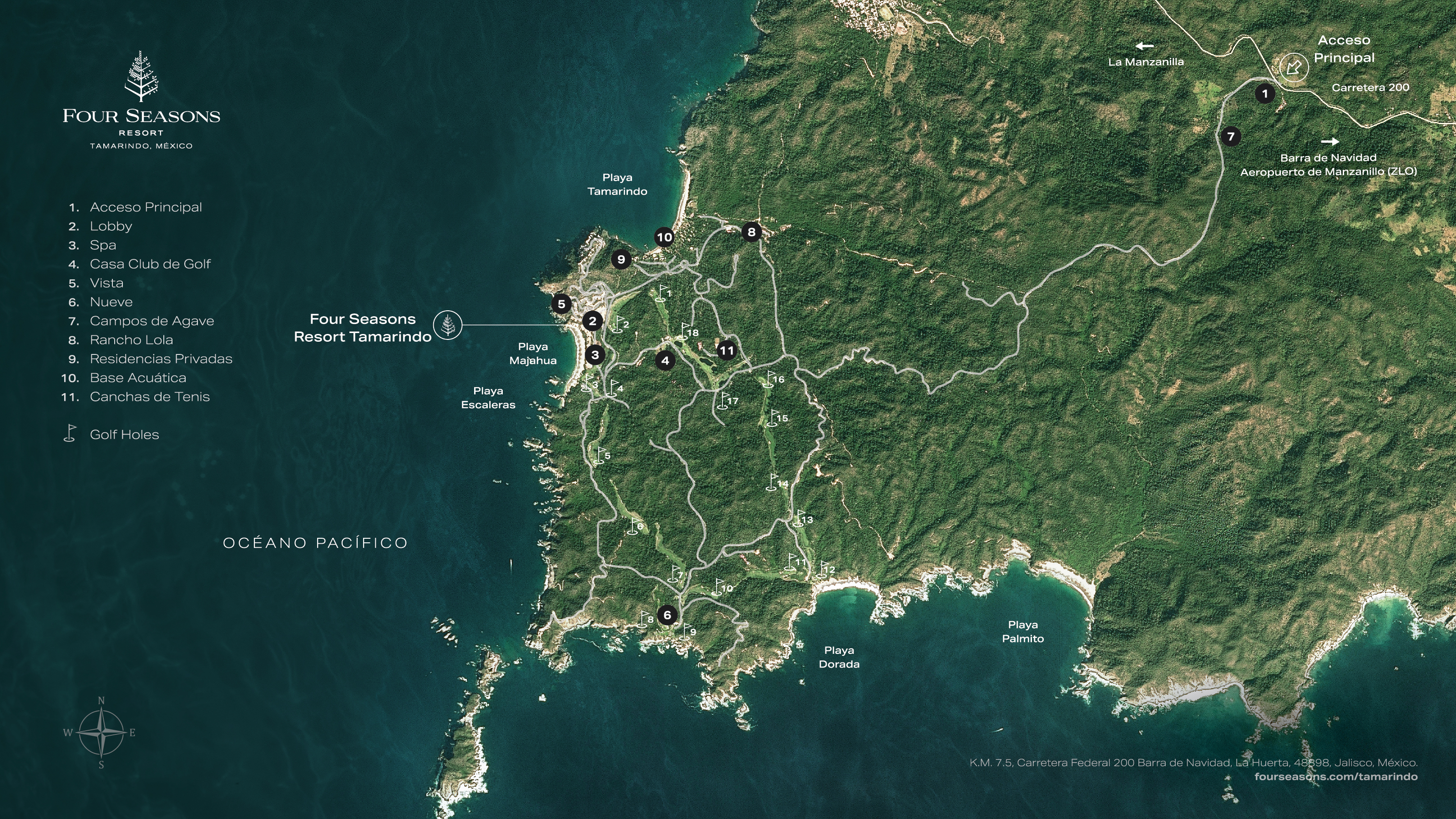 Cómo llegar al Four Seasons Resort Tamarindo, México