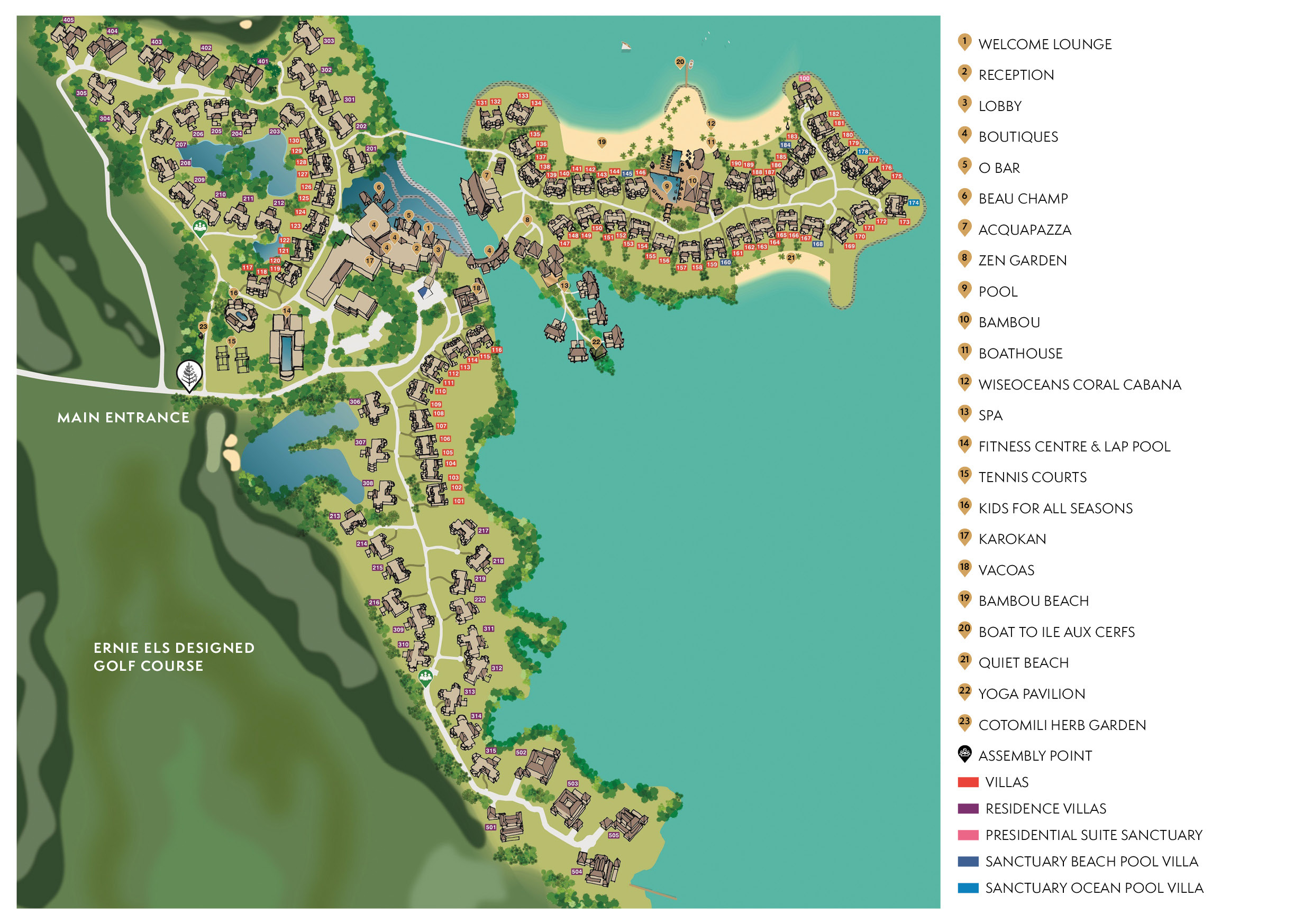 Mauritius Hotel Map & Directions | Four Seasons Resort Mauritius
