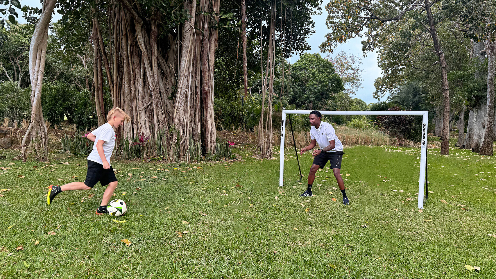 Mini Kicks and Goals at Four Seasons Resort Mauritius at Anahita